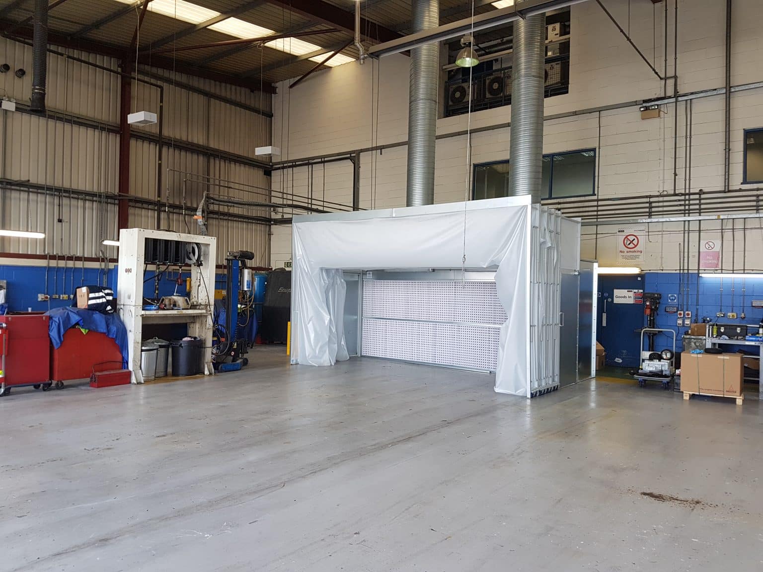 MASTRE-FLEX | Our Space Saving Retractable Spray Paint Booth