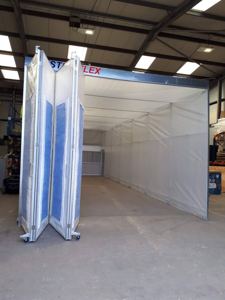 MASTRE-FLEX | Our Space Saving Retractable Spray Paint Booth