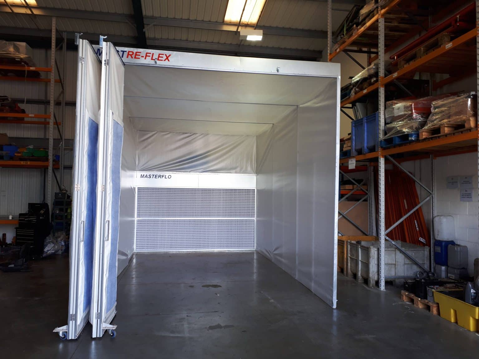 MASTRE-FLEX | Our Space Saving Retractable Spray Paint Booth