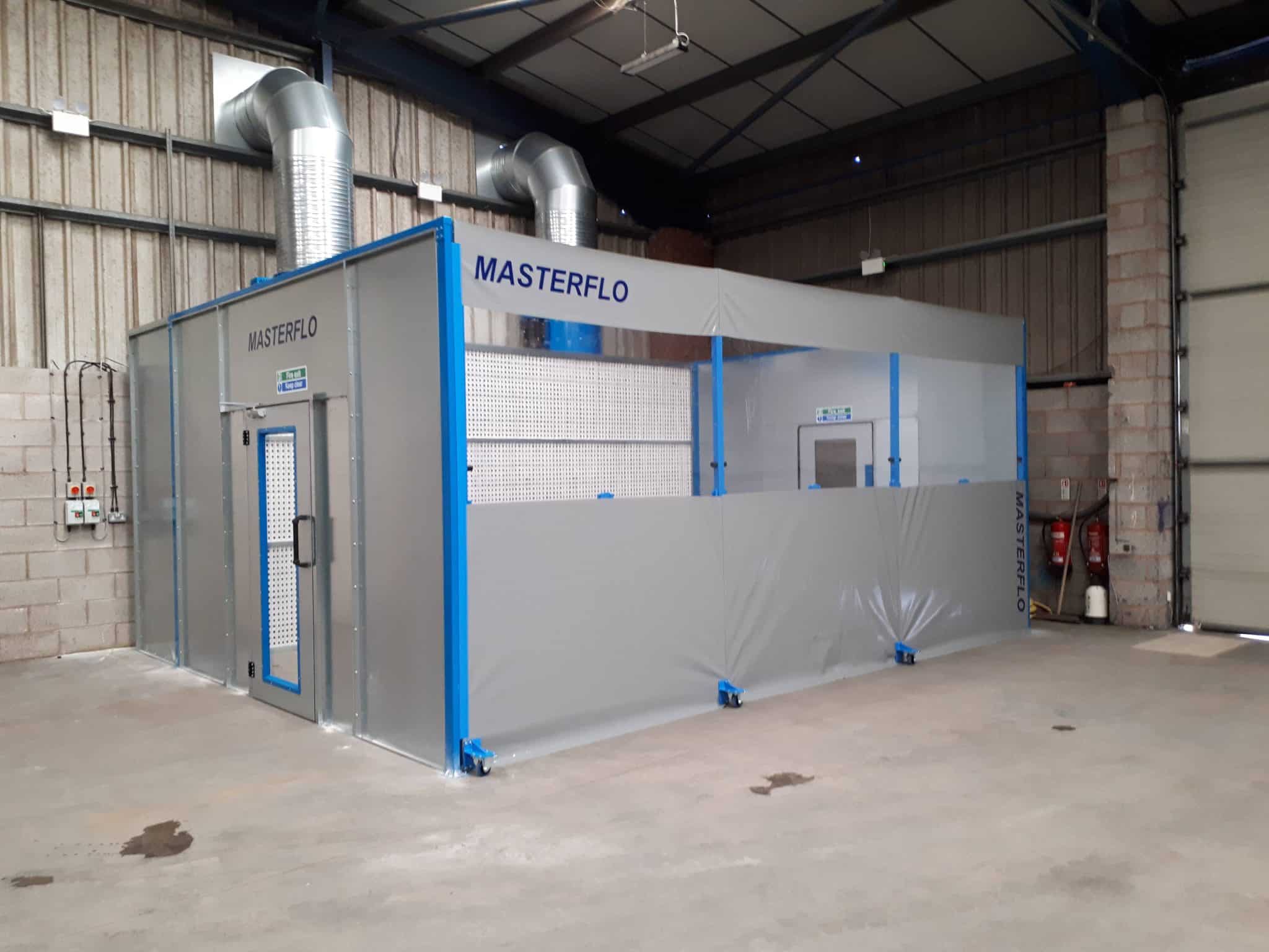 Static Dry Filter Spray Booth | ATEX LED Lighting Extraction