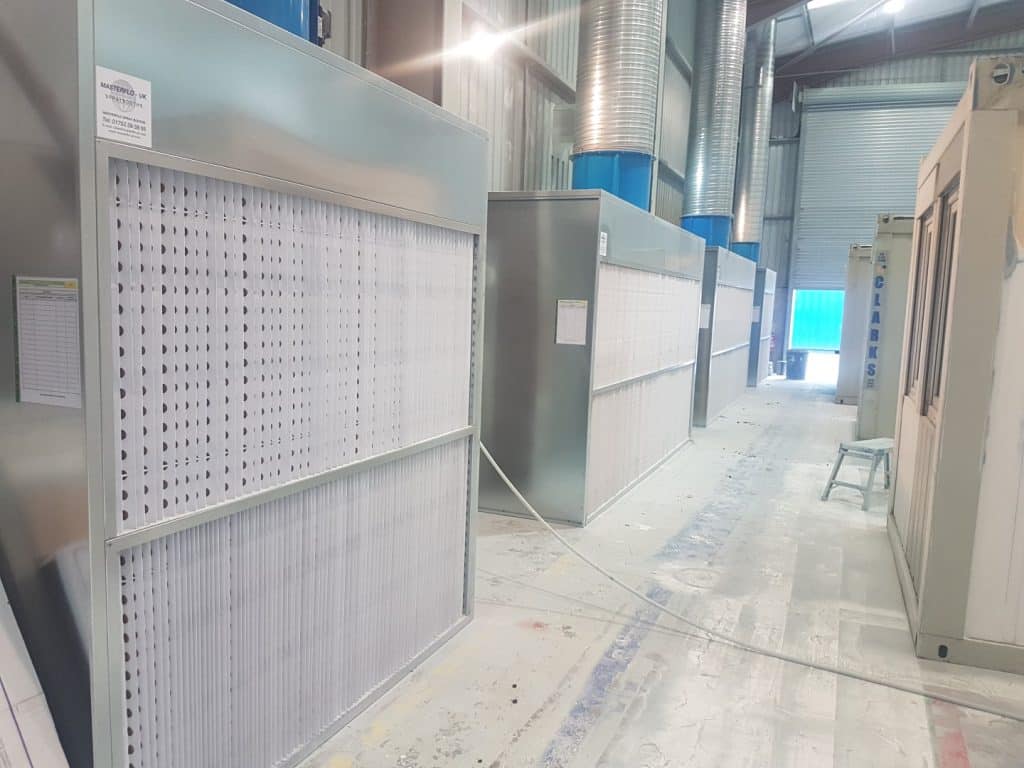 Static Dry Filter Spray Booth | ATEX LED Lighting Extraction