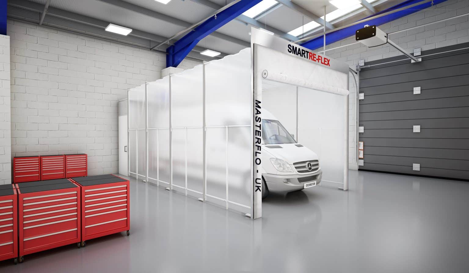 SMART Repair Booth | Foldaway Internal Spray Booth - Masterflo